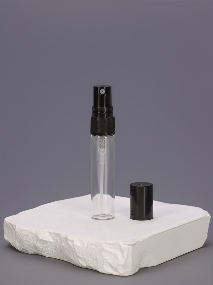 Флакон для парфюма, с распылителем, 5 мл, фасовка-5 шт, чёрный, 10 шт.