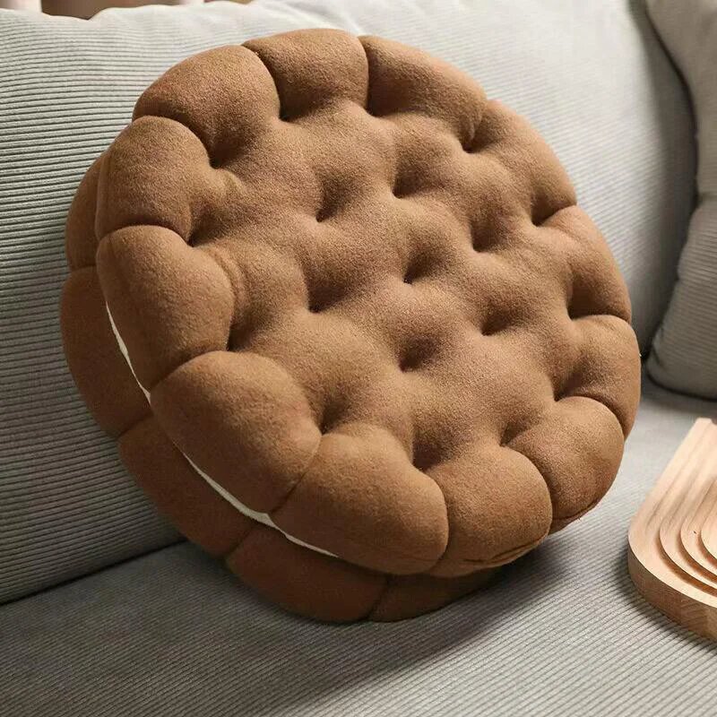Подушка-печенье Deep coffee color