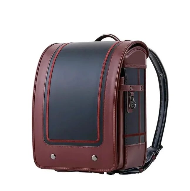 Рюкзак Randoseru Ransel, автоматическая японская школьная сумка для Бордовый, refer to photo