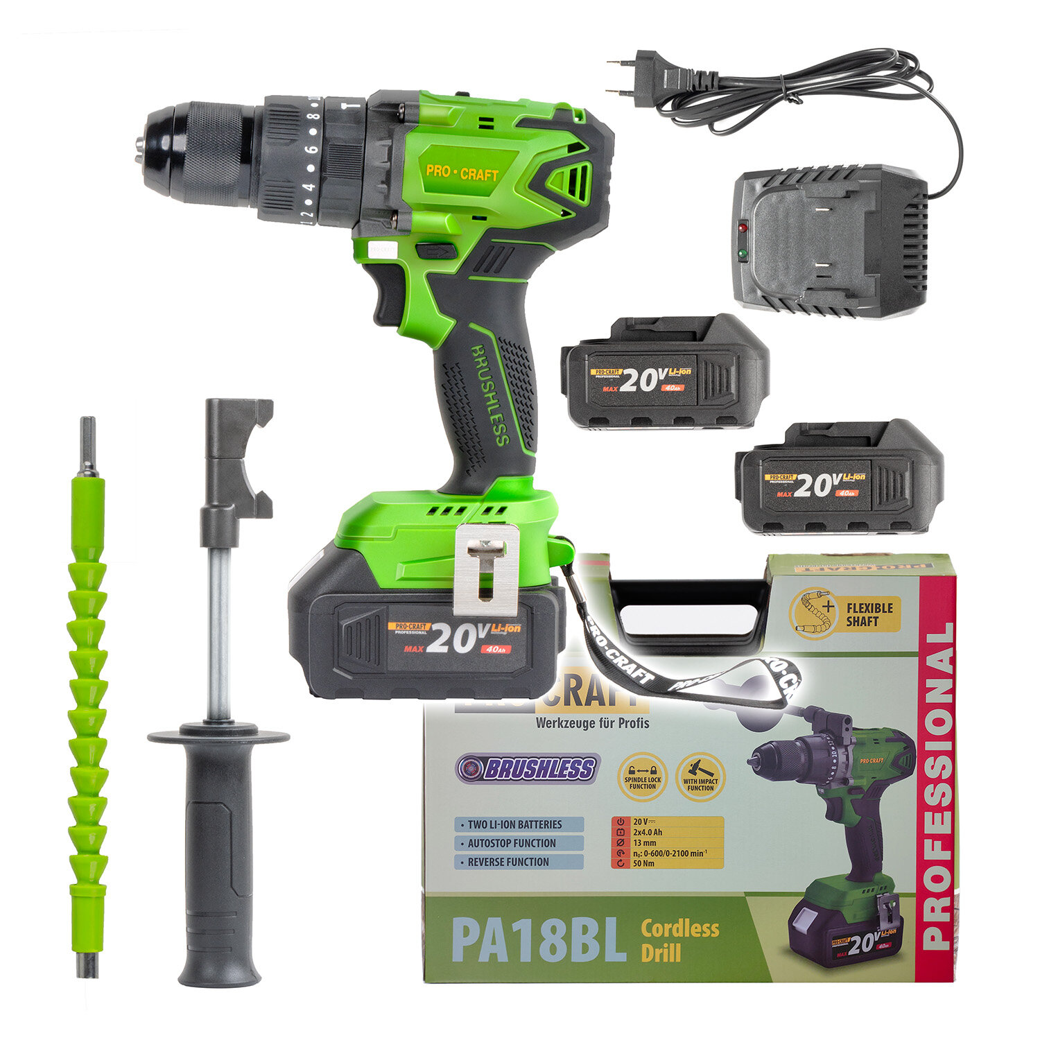 Шуруповерт PA18BL Brushless