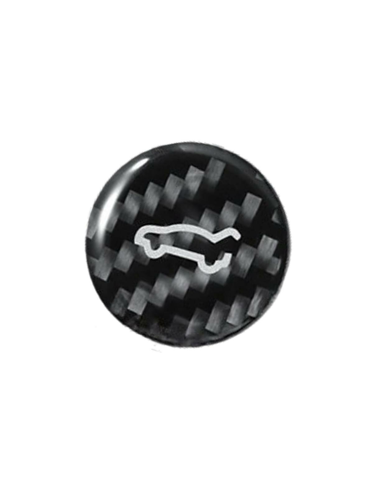 Спорт Углеродного Волокна Багажника Кнопка Наклейка Протектор Наклейка Авто Внешние Декоры