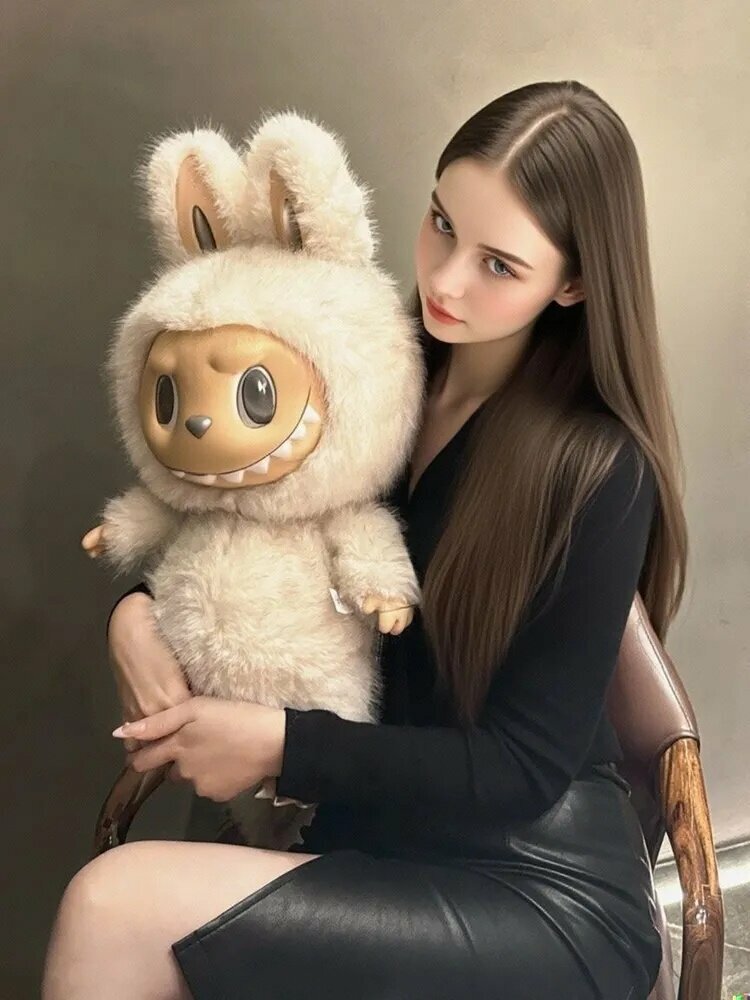 Большая мягкая игрушка 58см коллекционная лабубу LABUBU ZIMOMO Упакован в красивую коробку, станет подарком для друзей и детей