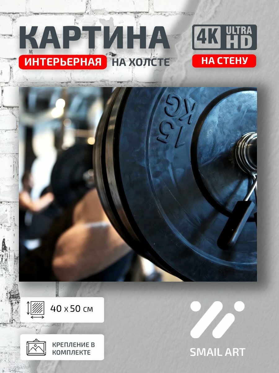 Картина на холсте интерьерная 40 на 50 на стену Спорт Macro для спальни макро интерьер