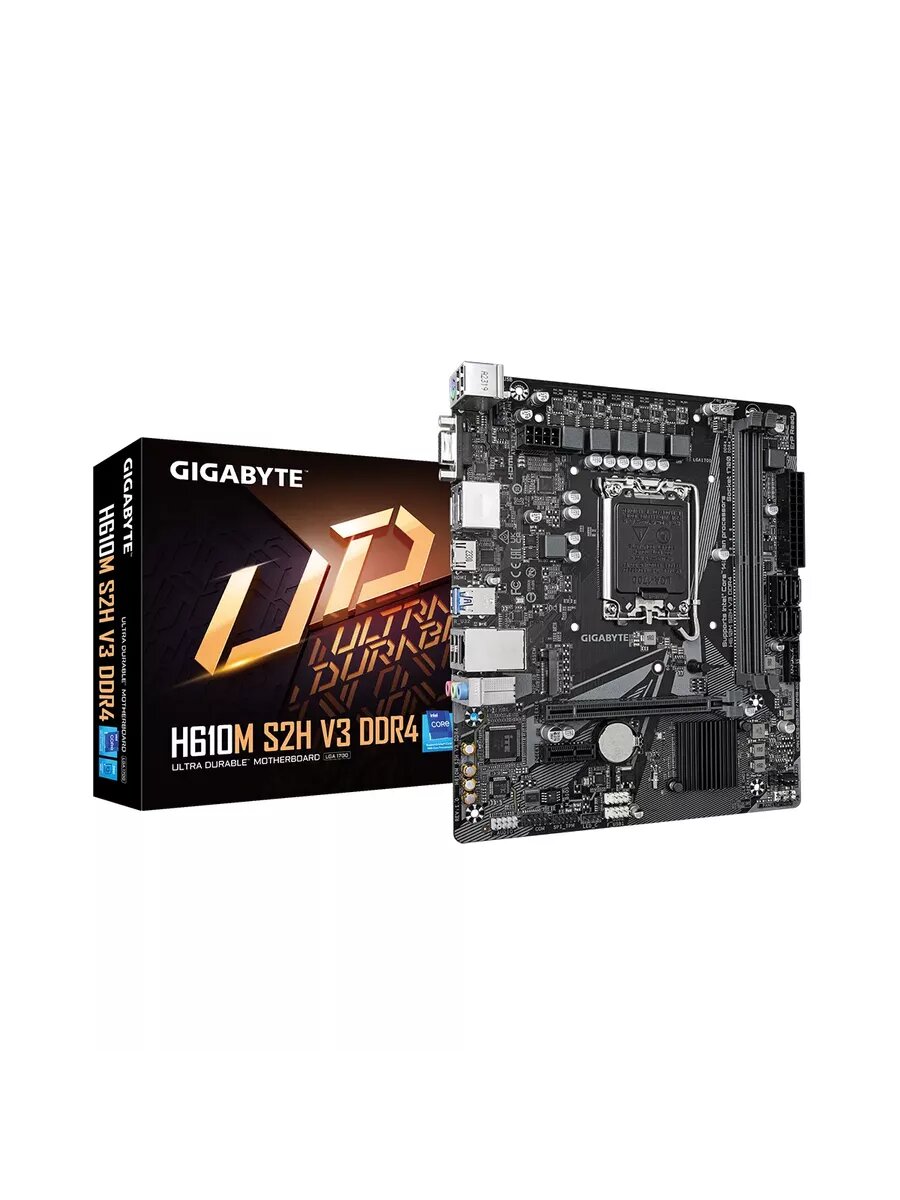 Материнская плата H610M S2H V3 DDR4, Socket 1700, H610
