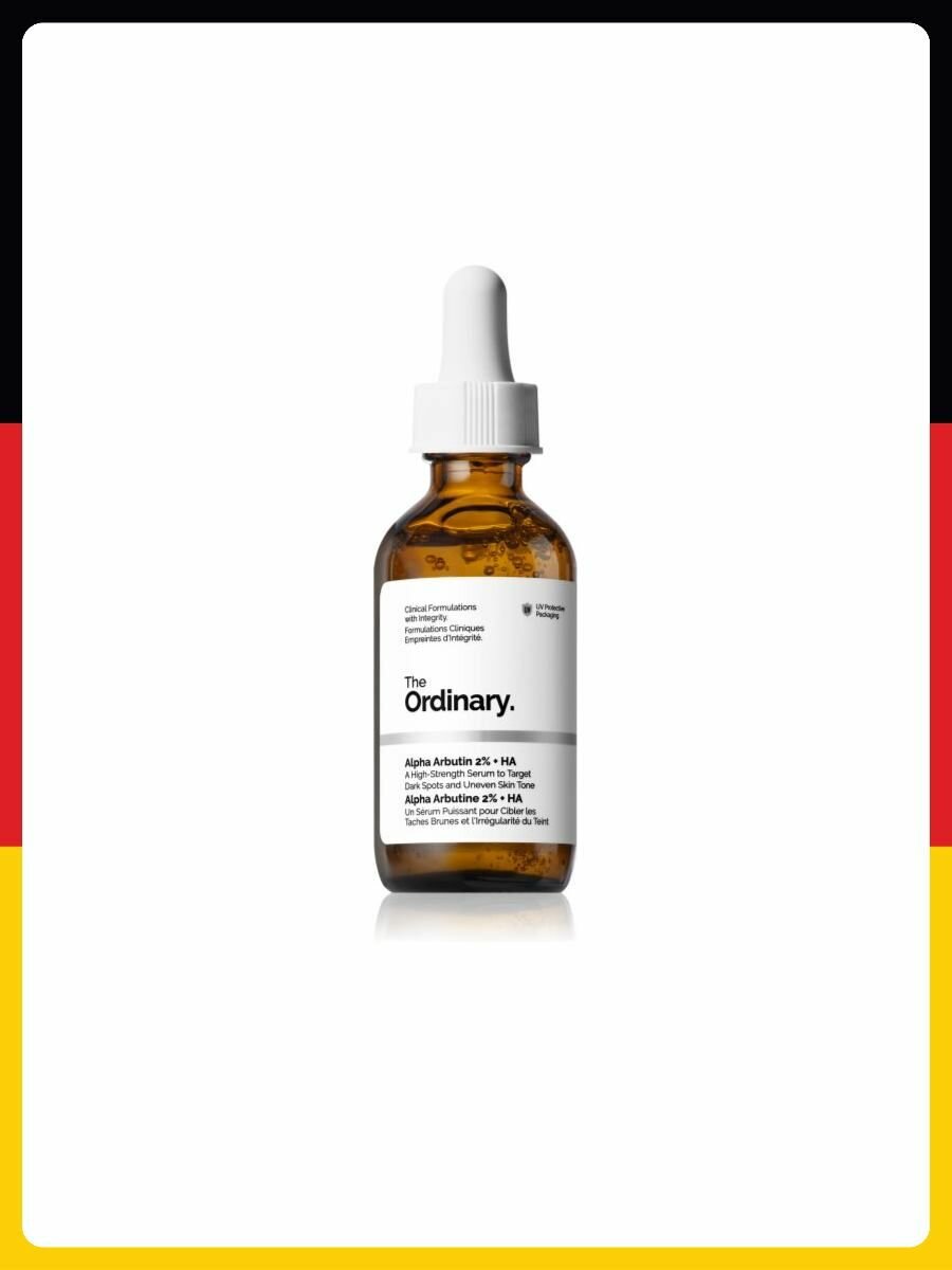Сыворотка для ухода за кожей The Ordinary Alpha Arbutin 2% + HA Brightening Facial Serum with Hyaluronic Acid, 60 мл