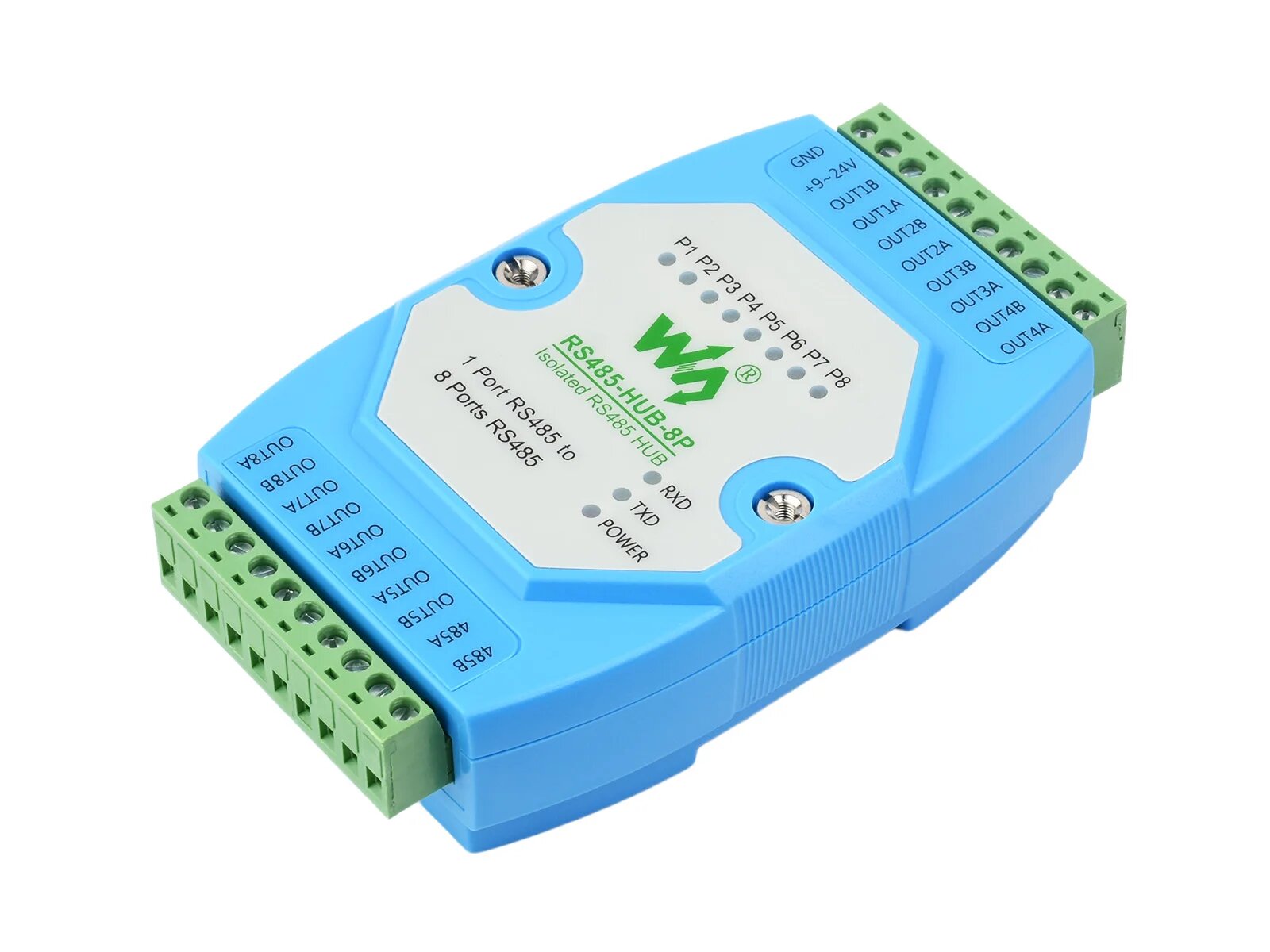 Изолированный 8-канальный концентратор RS485 RS485-HUB-8P
