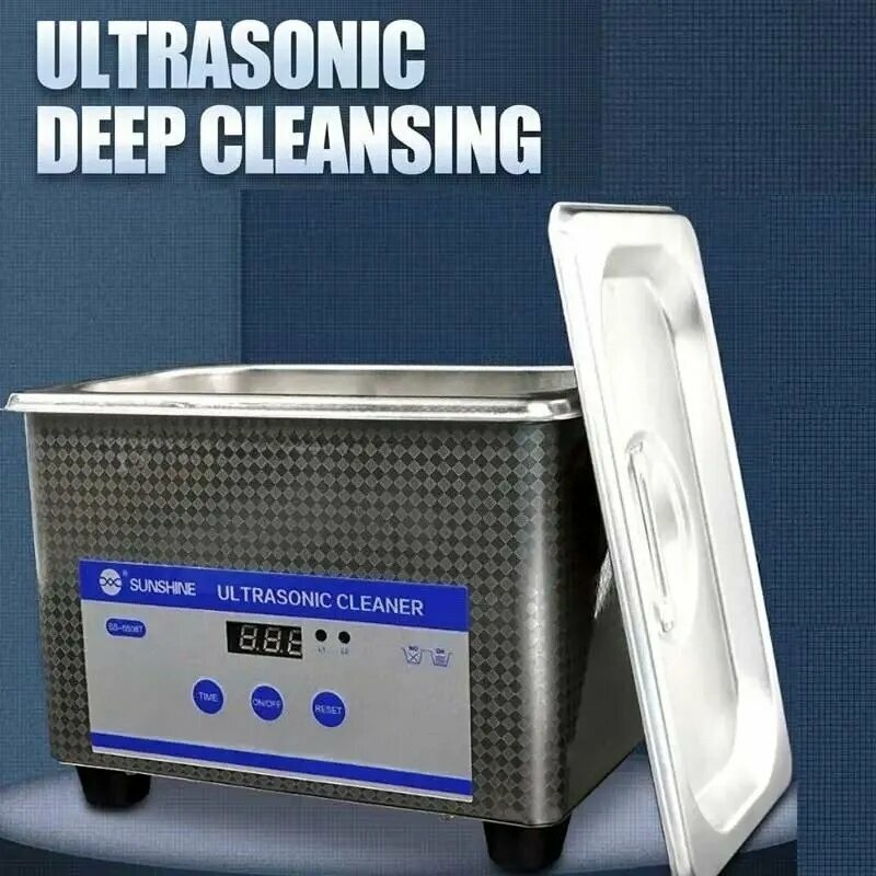 Ультразвуковая Ванна Sunshine SS-6508T 0,8 Л Для Очистки Ювелирных Изделий, Стекол И Печатных Плат