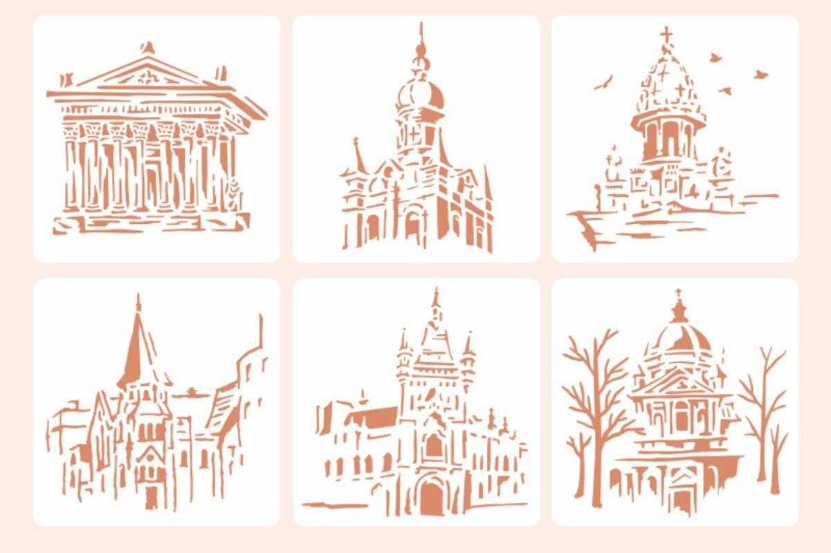 Трафареты для рисования на тему ород времени