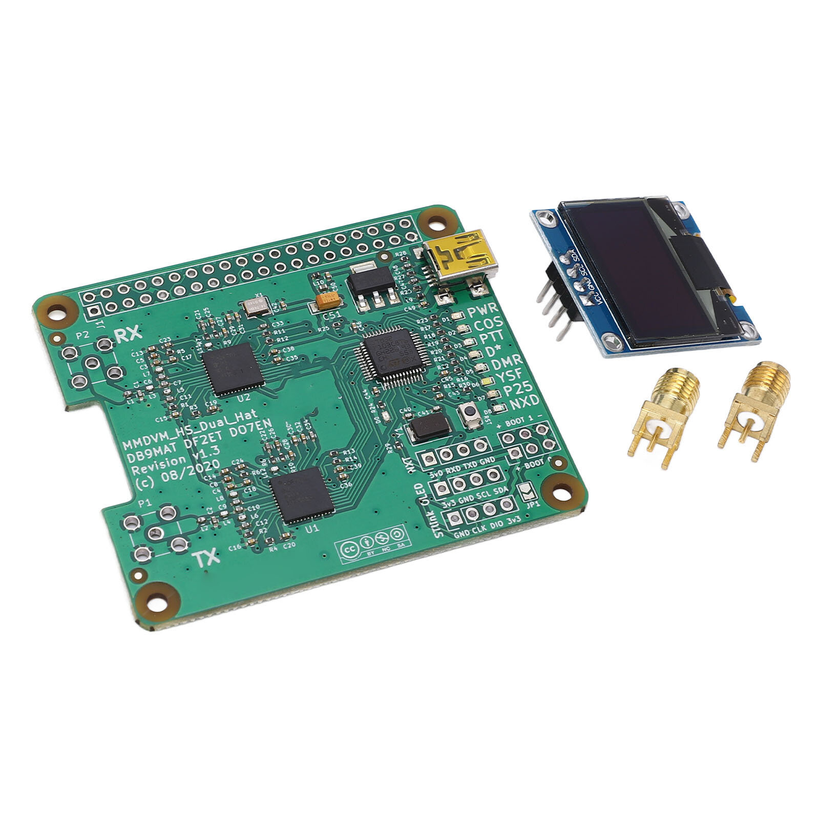 Плата точки доступа MMDVM Duplex. Модуль точки доступа Crystal Duplex с температурной компенсацией для Raspberry Pi.