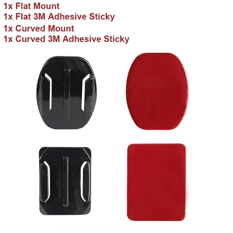 Крепление GoPro Flat/Curved 3M, цвет 1Flat x 1Curved
