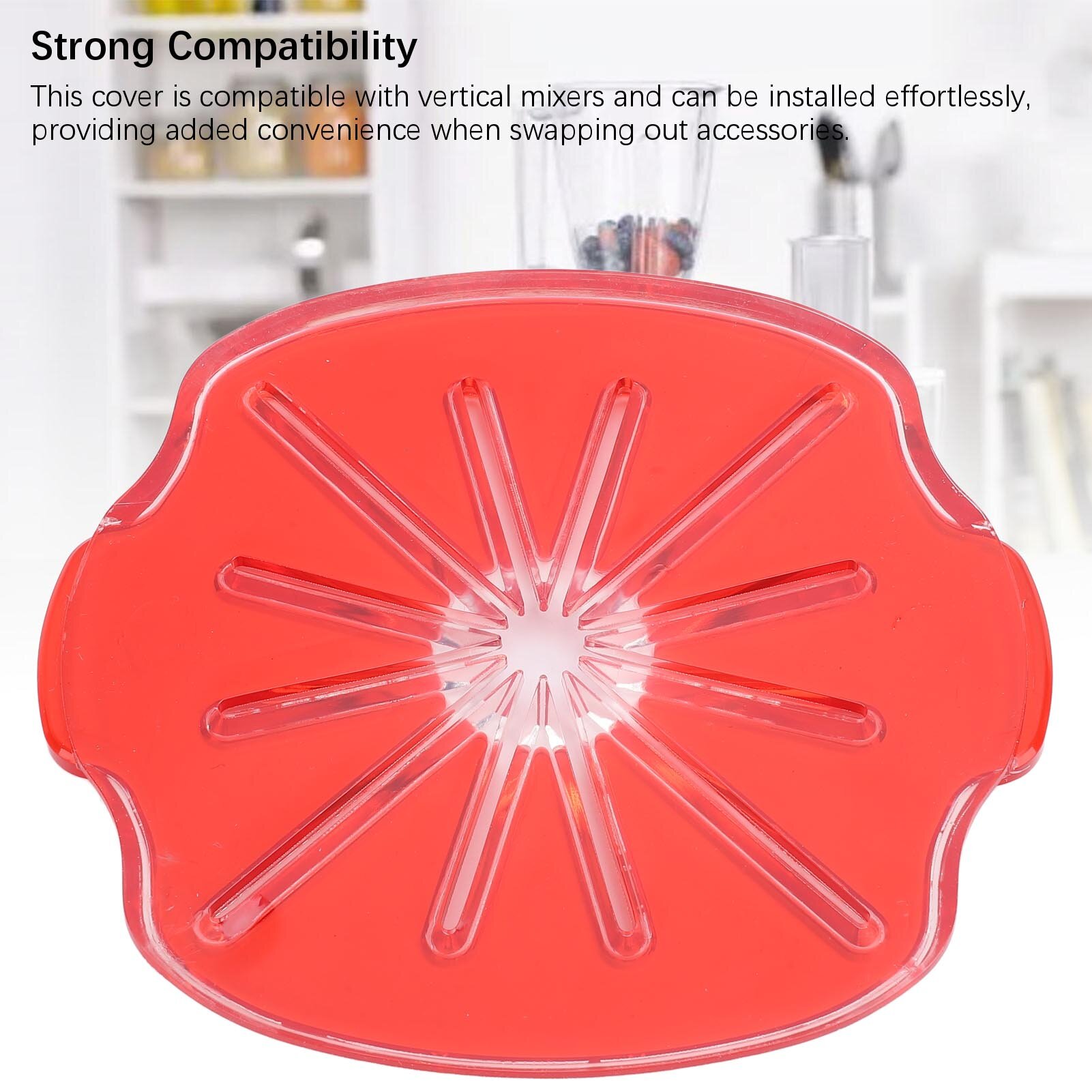 Ручной миксер Splatter Guard Anti Spill Многофункциональный 6-рядный экран для приготовления пищи Splashing для вертикального миксера Красный