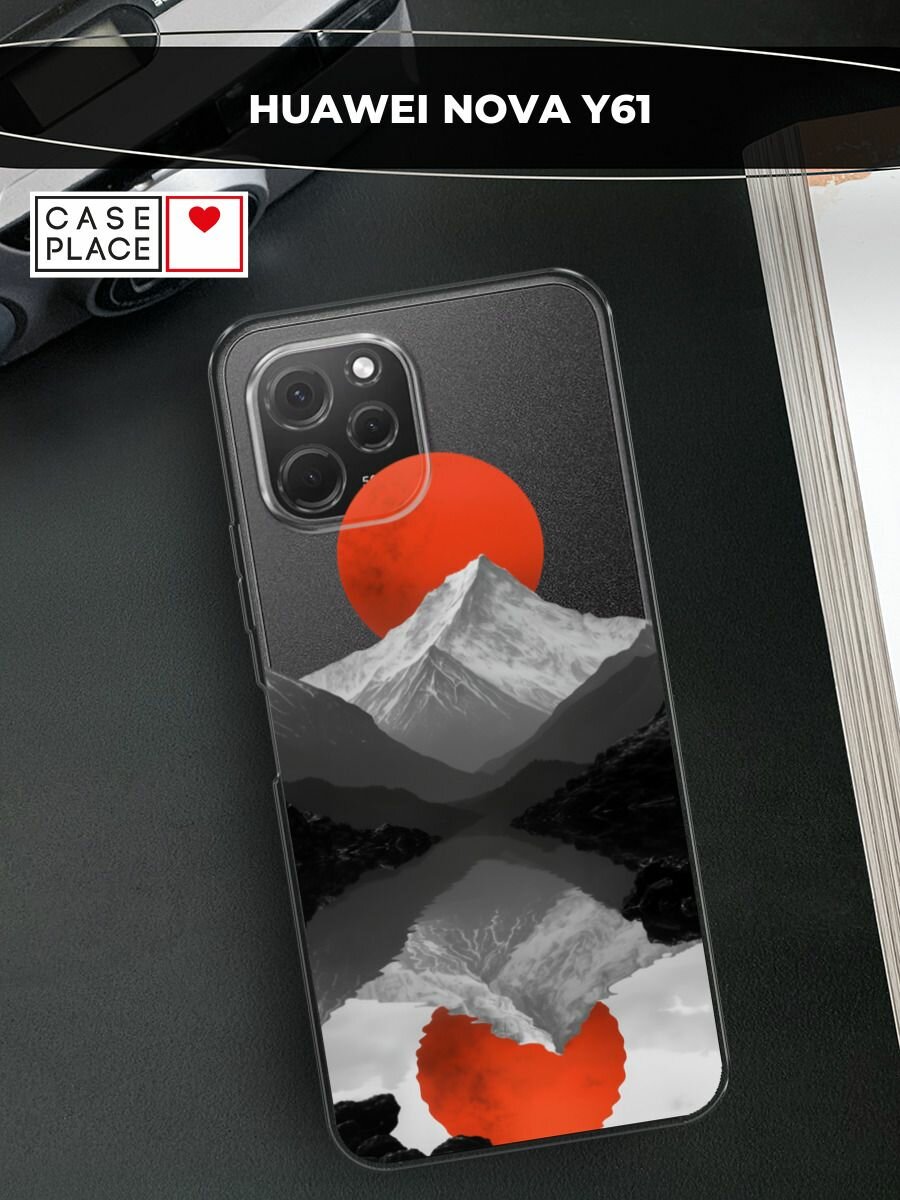 Чехол на HuaweI Nova Y61 / Хуавей Нова Y61 с принтом Белая гора 2, прозрачный