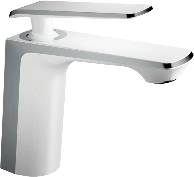 Смеситель для раковины Haiba HB548-8 HB10548-8 белый, глянцевый, кран для ванной в раковину, из латуни, рычажный, с керамическим картриджем