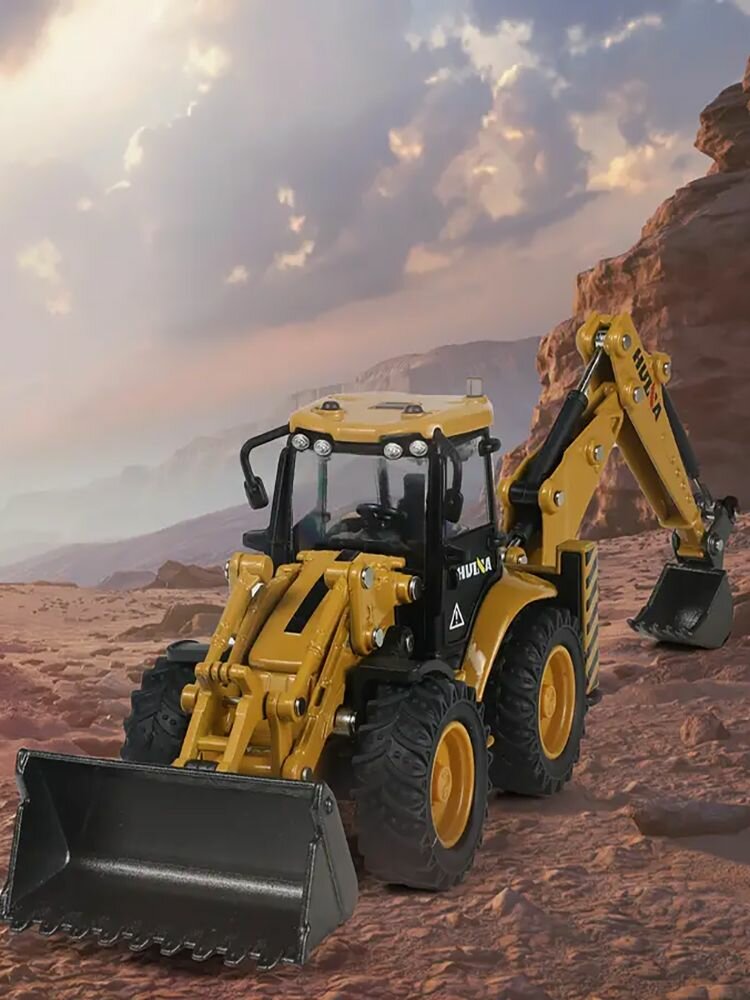 Металлический фронтальный погрузчик бревен Toys 1:50 - HN7704