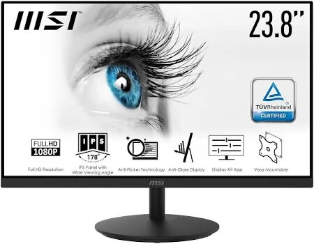 Монитор MSI 23.8 Pro MP242AP черный IPS LED 1ms 16:9 HDMI M/M HAS Piv 300cd 178гр/178гр 1920x1080 10