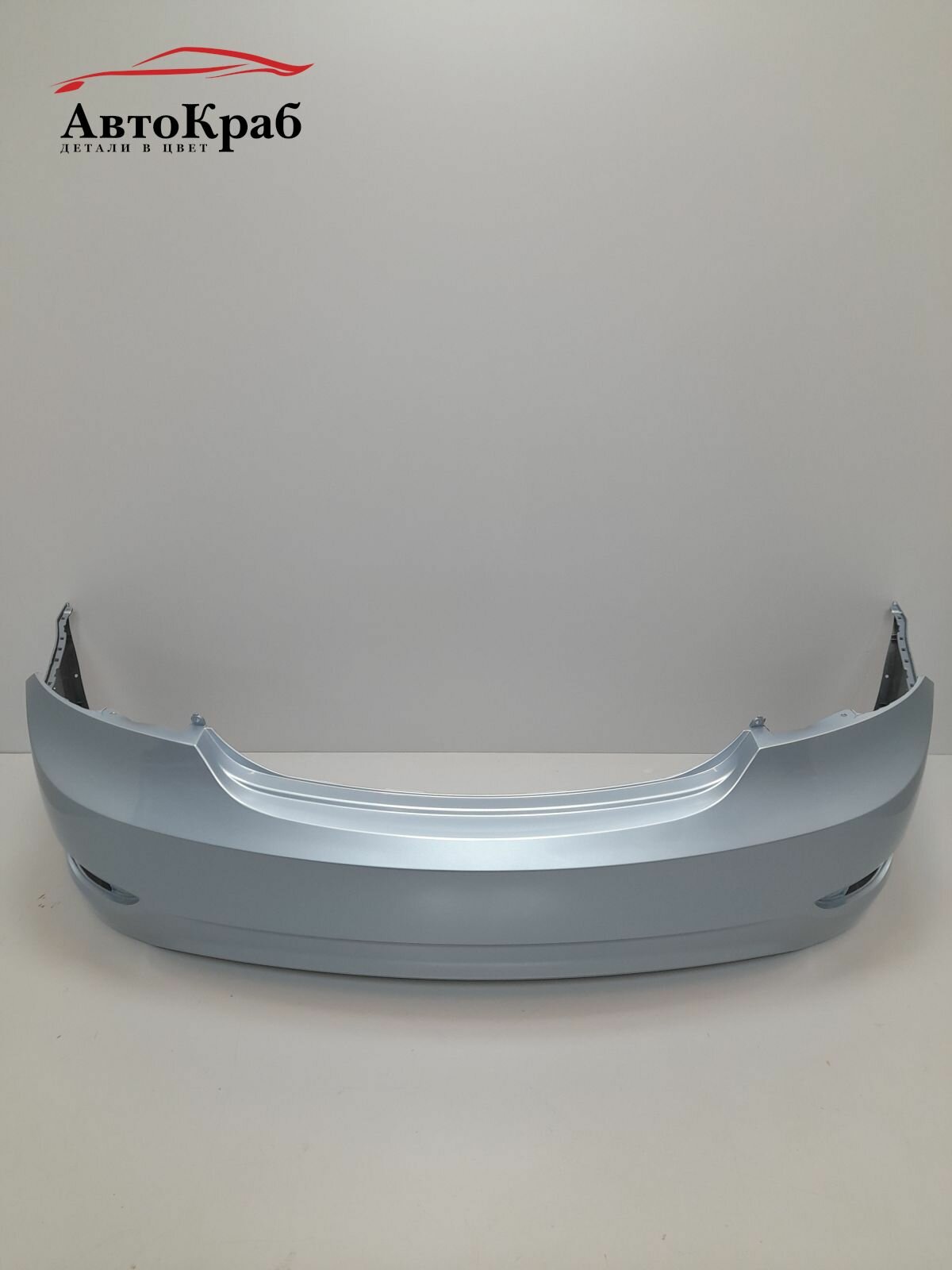 Бампер задний в цвет для Хендай Солярис 1 седан 2010 - 2014 г. VEA – светло голубой