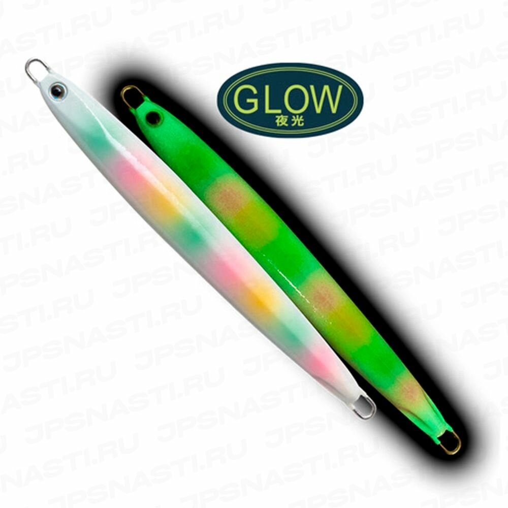 Пилькер для рыбалки Palms Slow Blatt Cast Long Lake Shore Slow, 10 г, #G-49 Glow Cotton Candy