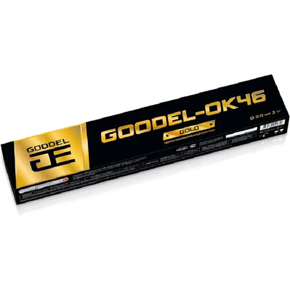 Электроды сварочные ОК-46 GOLD 3.0х350 мм, 3 кг GOODEL 23324, углеродистых, 2.5 мм