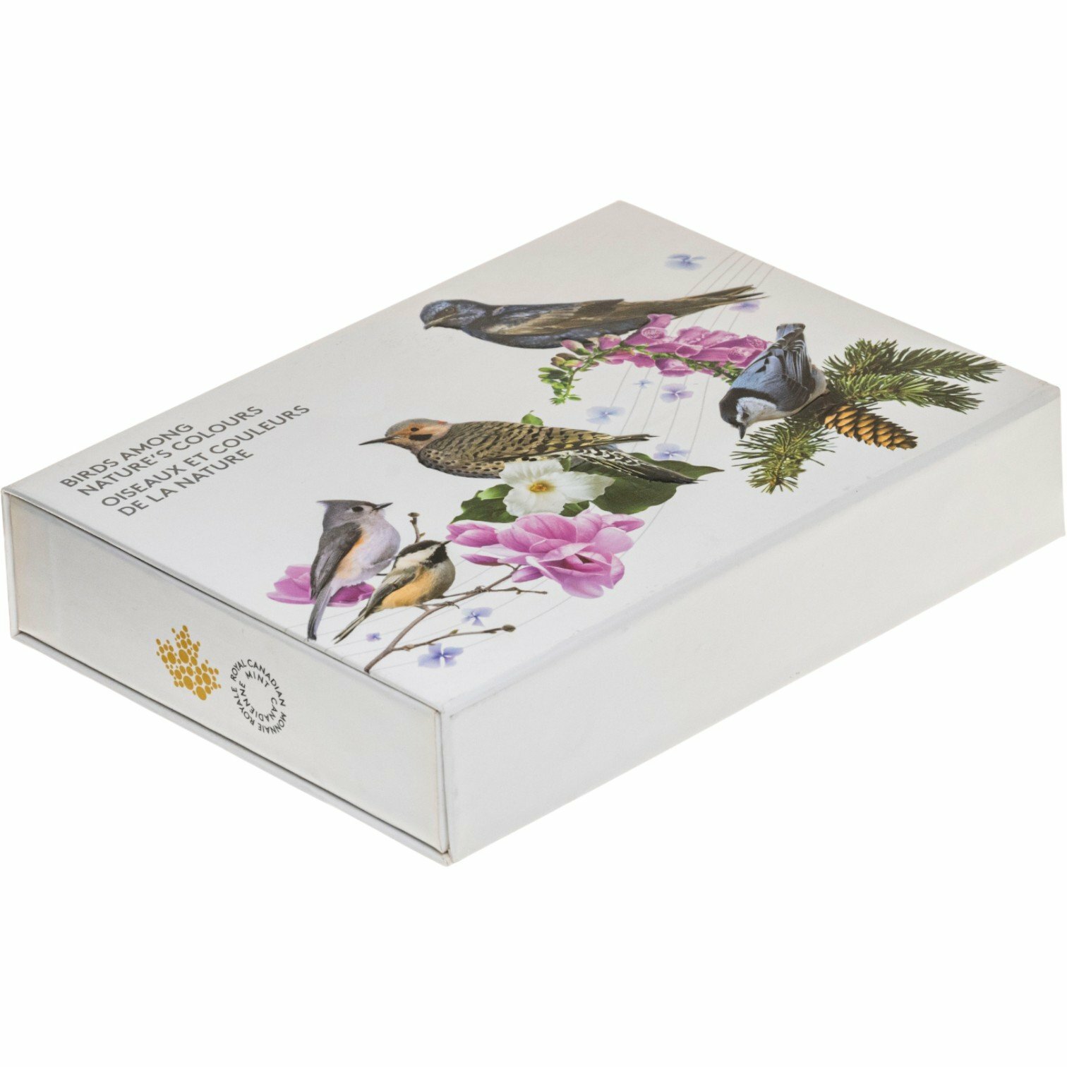 Футляр для 5-ти монет "Птицы Канады 2017 года" диаметр ячеек 40 мм