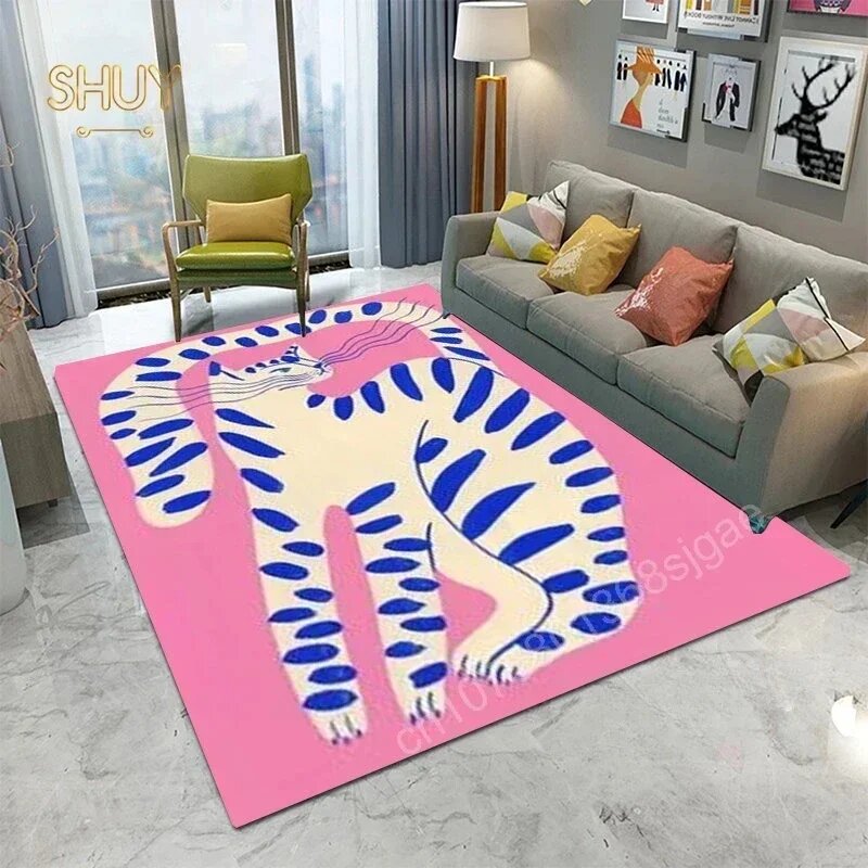 Фланелевый коврик "Древний Египет" Розовый, 40x60cm16x24in, 15