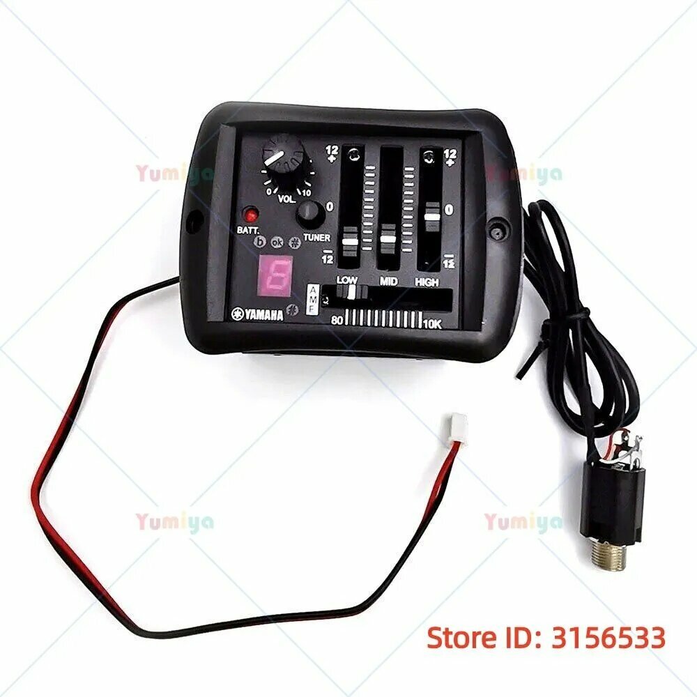 Классический 4-полосный предусилитель для акустической гитары YAMAHA, эквалайзер, пьезо-звукосниматель с тюнером, Высококачественные аксессуары для гитары