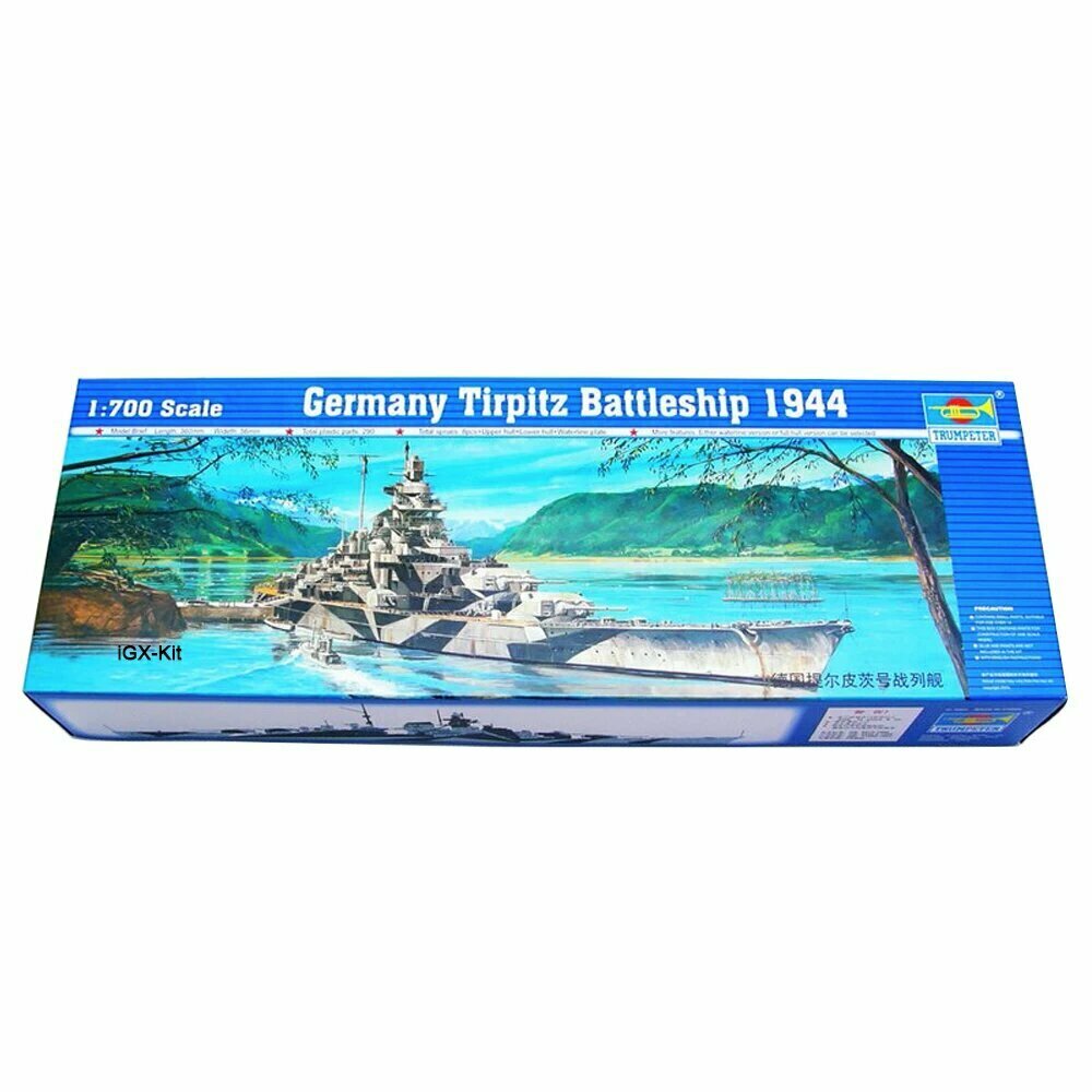 Trumpeter 1/700 Масштабная модель линкора Tirpitz