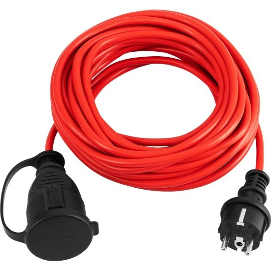 Сетевой удлинитель Buro BU-PS1.20/R 20м (1 розетка) красный (коробка)