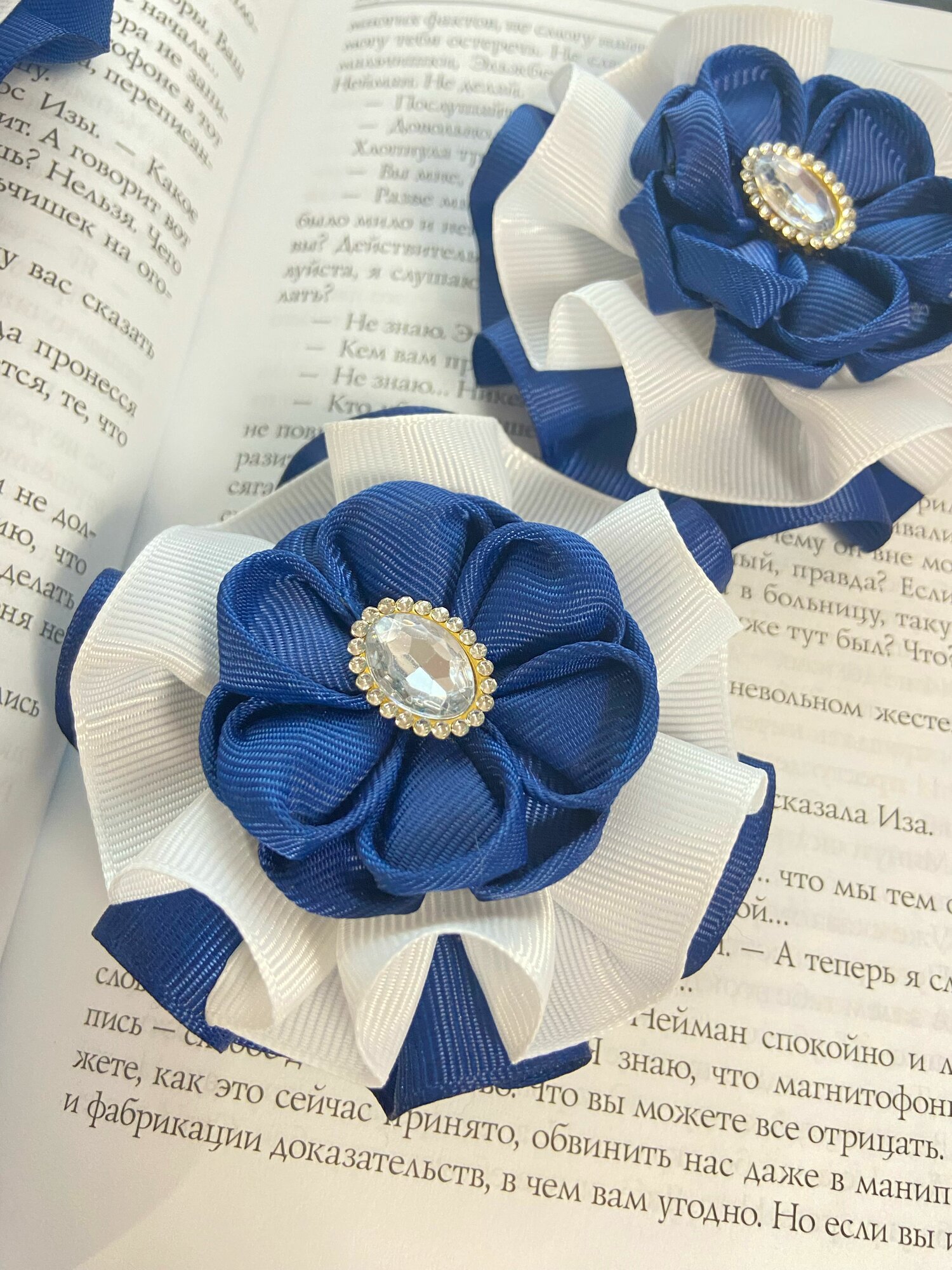 Бантики ручной работы, для девочек, на заколке, 2 шт, парные