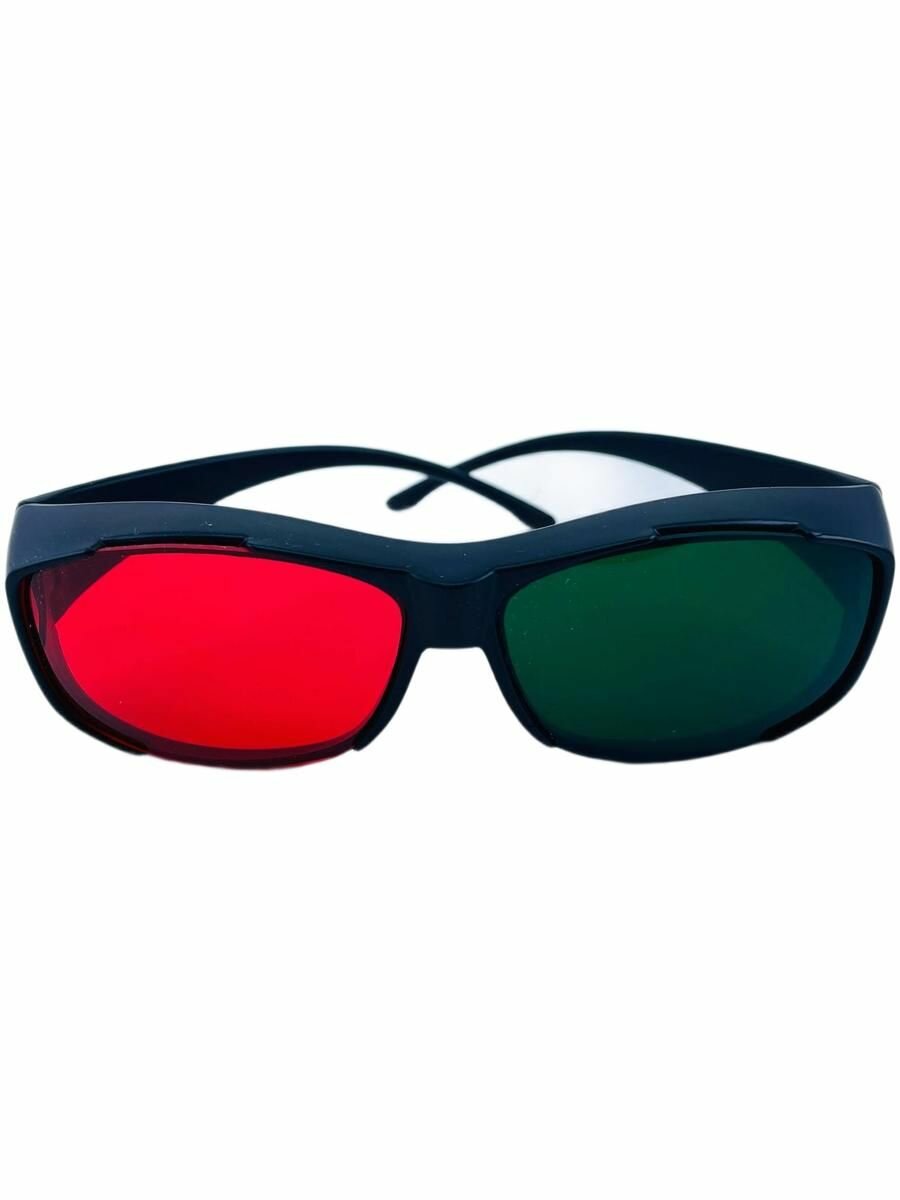 Очки 3D discover анаглифные пластиковые оранжевый-зеленый