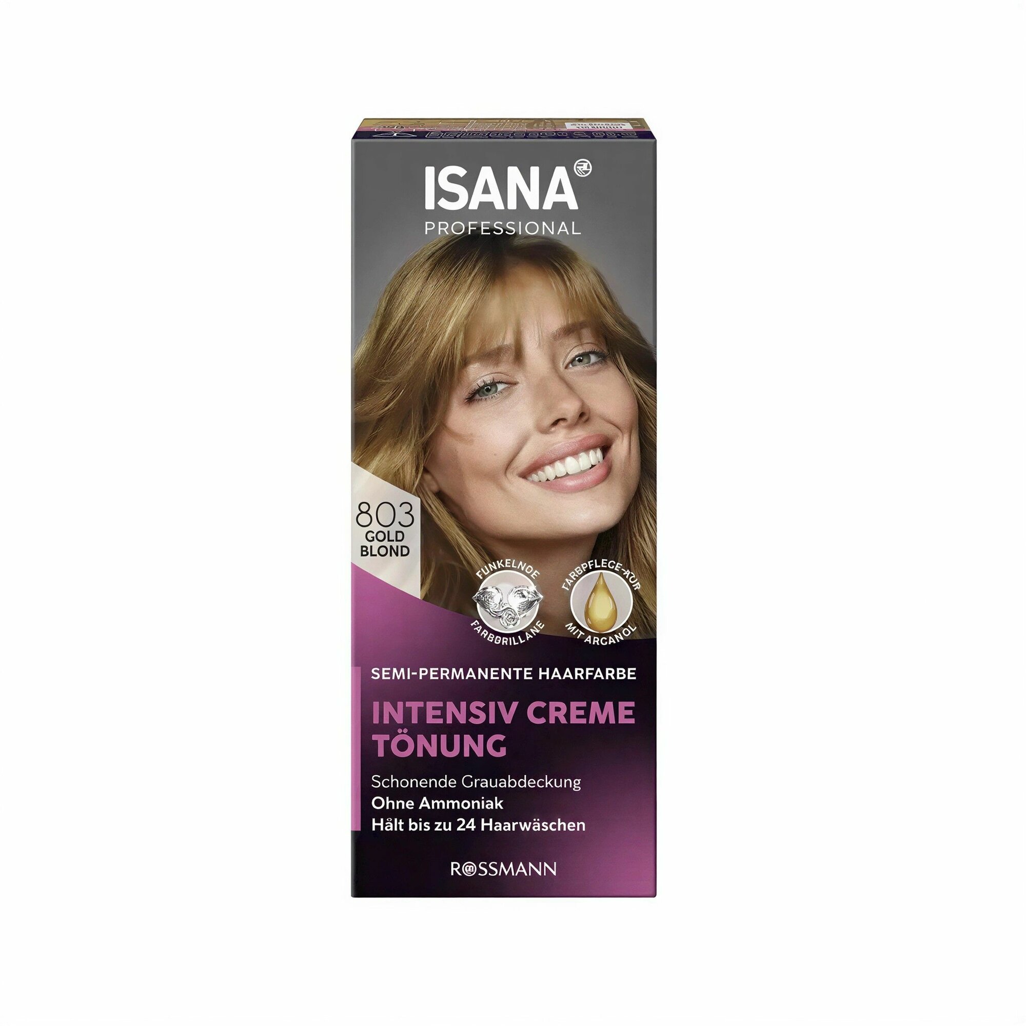 Оттеночный крем-тоник для волос ISANA Professional - 803 Goldblond, золотистый блондин, 1шт