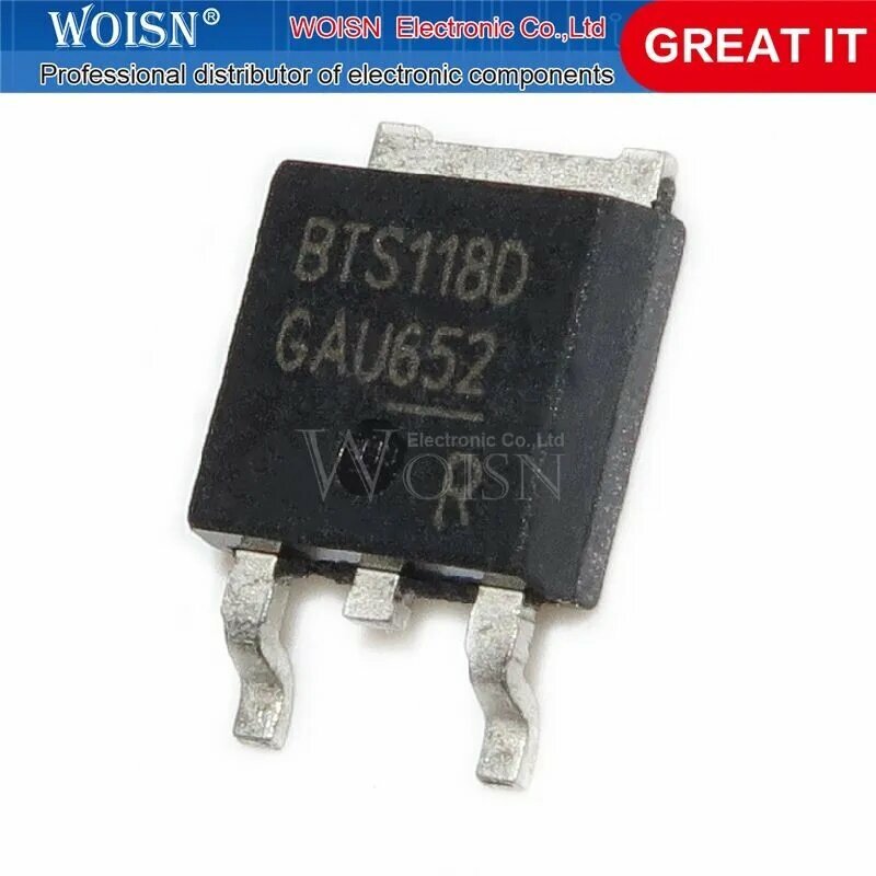 5шт./лот BTS118D BTS118 TO-252-4 Интегральная схема
