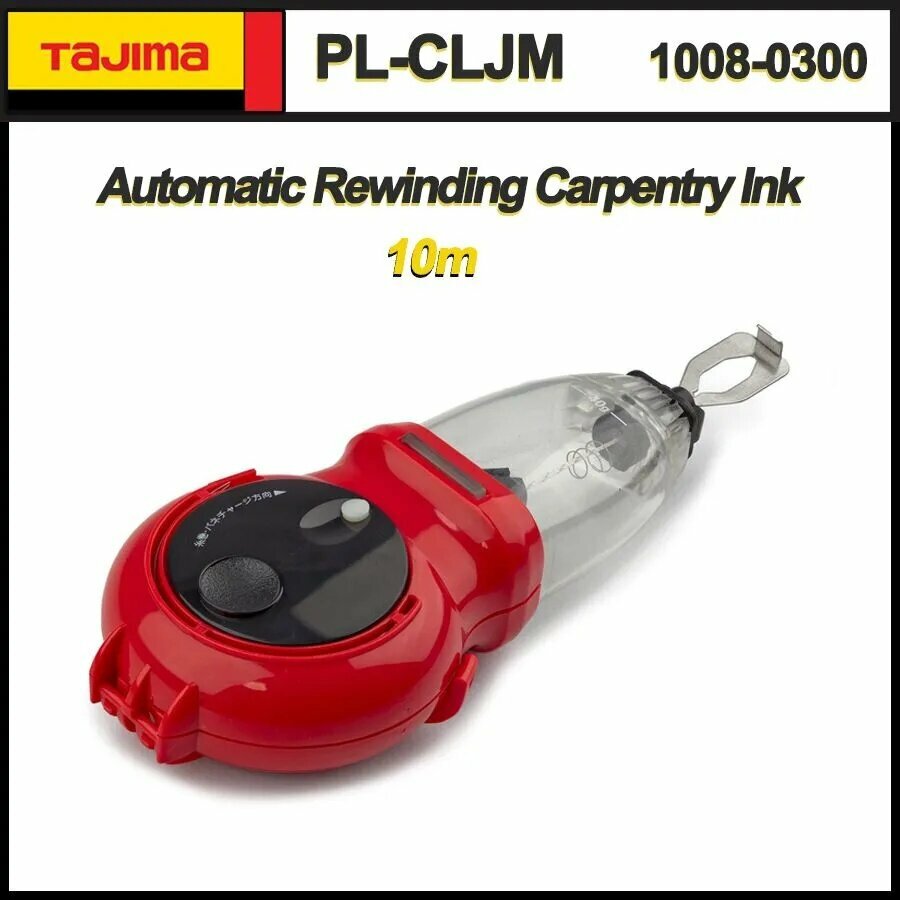 TAJIMA PL-CLJM портативный картридж,10 м, Автоматический, Маркер столярный чернильный, Меловая линия по дереву 1008-0300
