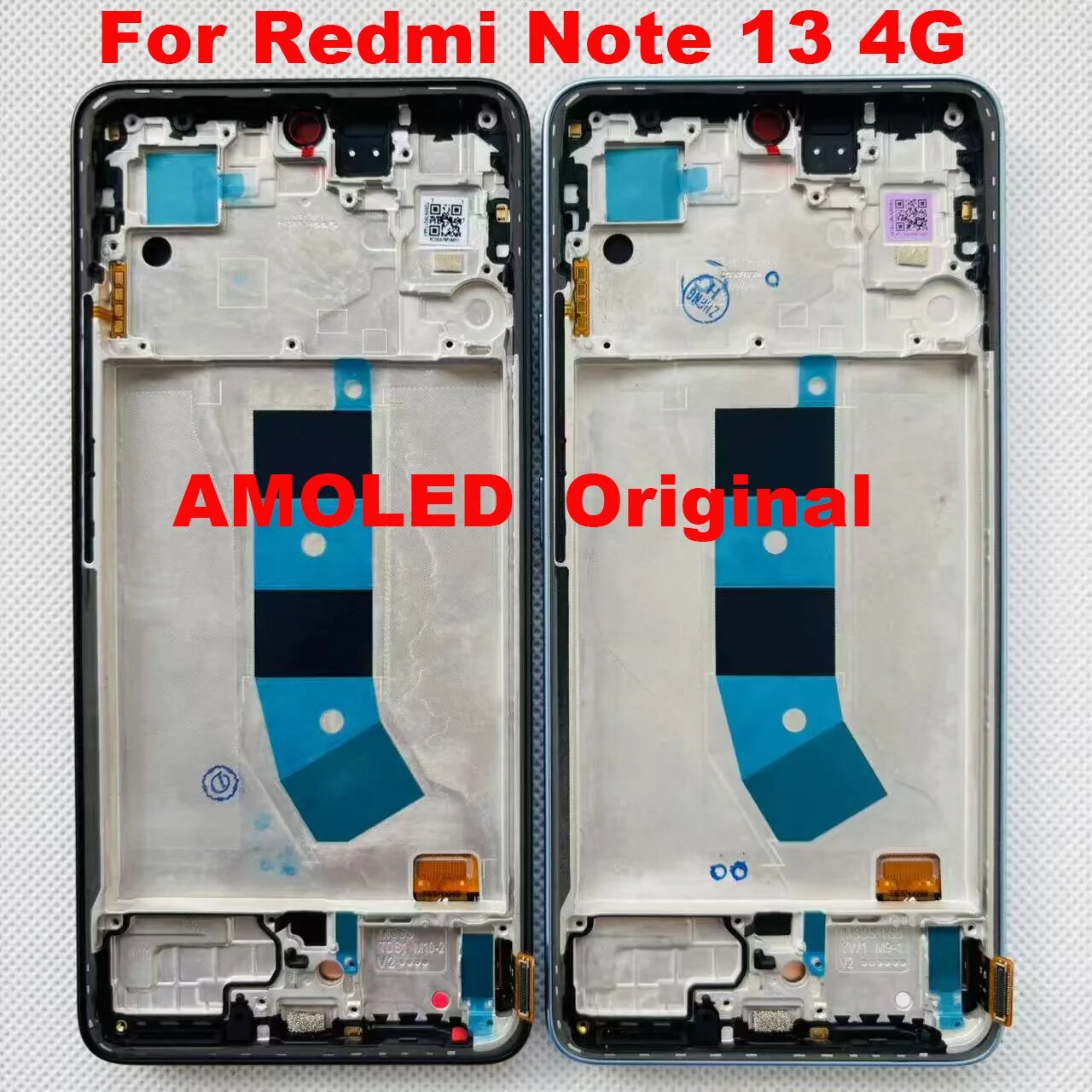 6,67 "AMOLED оригинальный для Xiaomi Redmi Note 13 4G 23129RAA4G ЖК-дисплей с цифровым преобразователем сенсорного экрана для Redmi Note 13 4G ЖК-дисплей W рамка original Black WF
