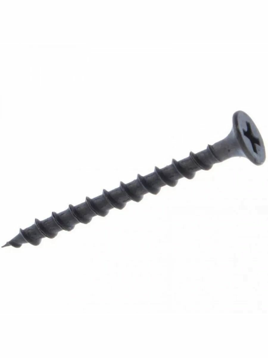 Саморез гипсокартон/дерево 3,5х55 черный код screw-GD-55 Крепдил ( упак.13кг.)