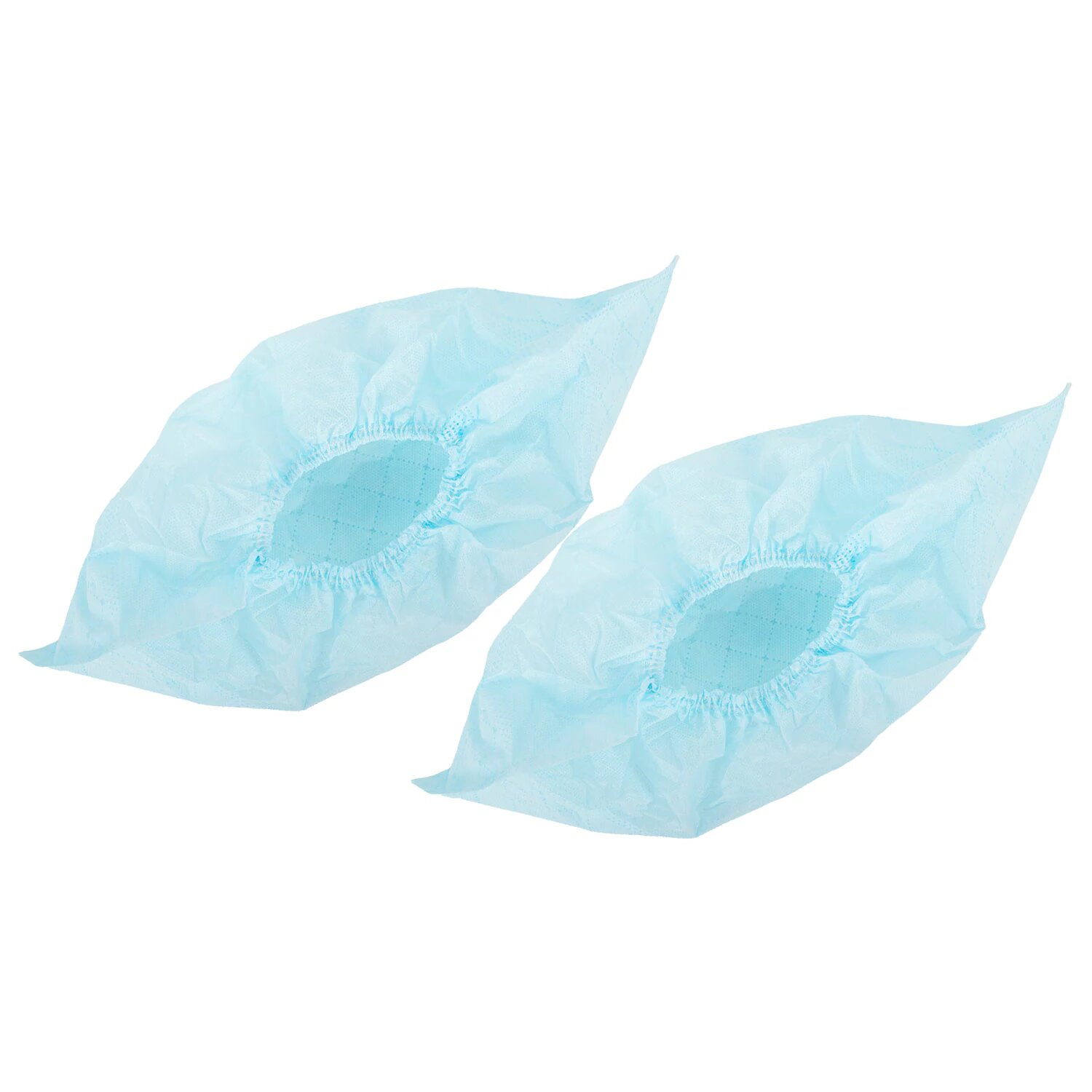 Бахилы из спанбонда низкие с двойной подошвой комплект 50 штук (25 пар), 65 г/м2, гекса, голубые