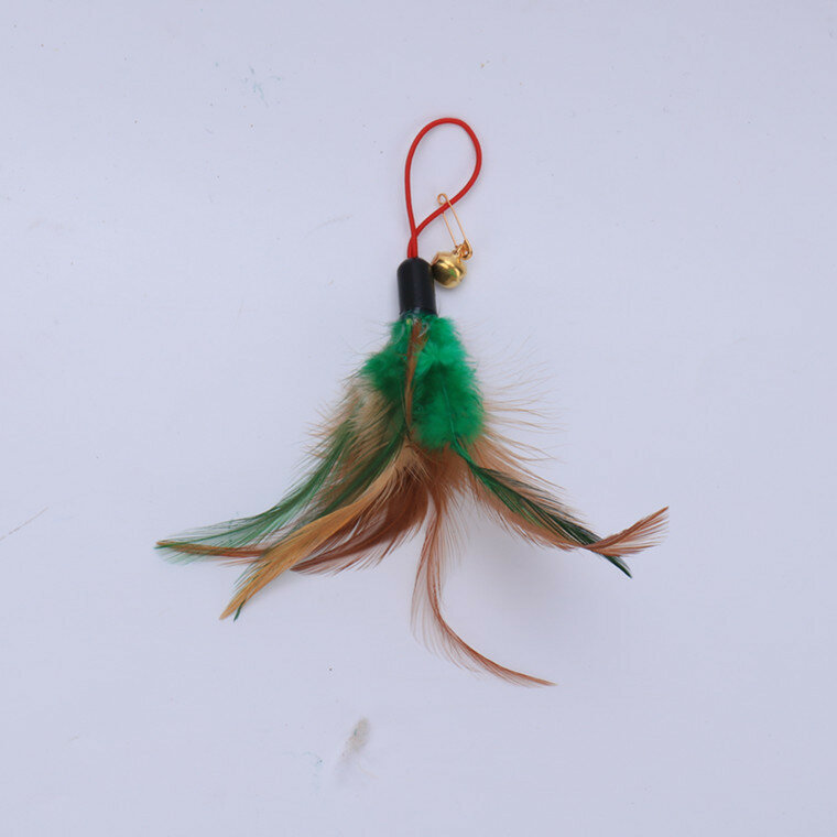 Забавная кошачья палочка Замена головы игрушка трансграничная Amazon замена пера голова куриное перо Замена головы