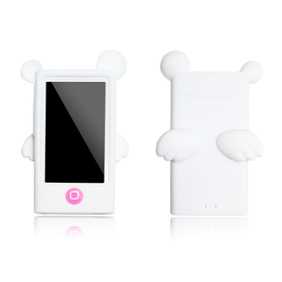 Прочный силиконовый чехол для iPod Nano 7/8 — Белая ангельская тема с встроенным ремешком и защитным стеклом