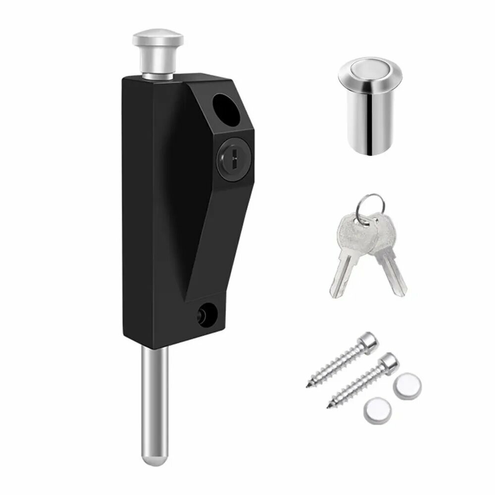 Дверной замок с пружиной и вертикальными засовами