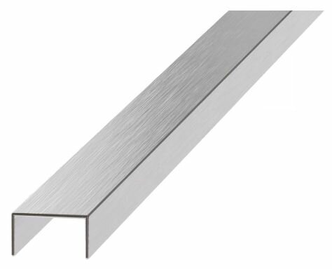 Планка декоративная EVISO Эксклюзив брашированная П-тип 15 мм серебро