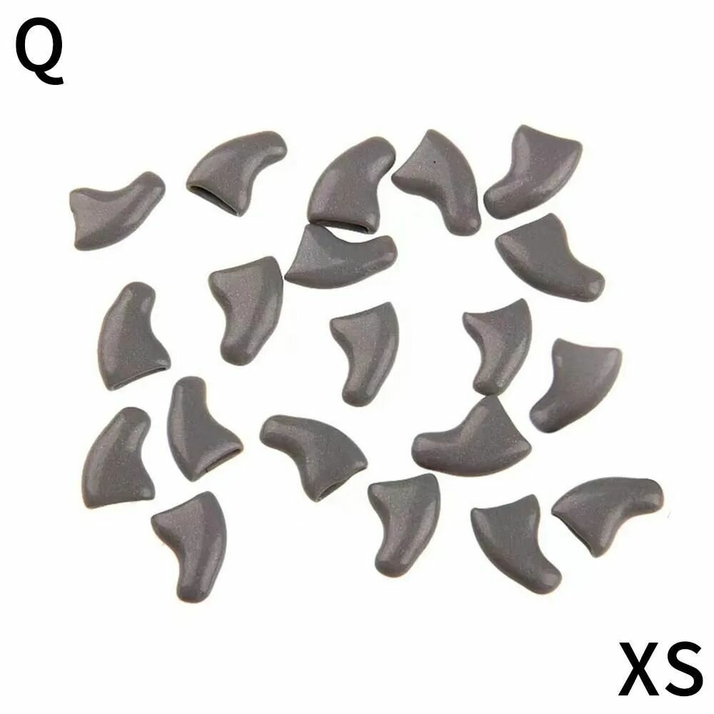 Антицарапки 20 штук, мягкие защитные колпачки на когти для кошек и котят