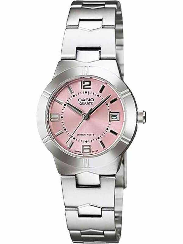 Наручные часы CASIO, розовый, серебряный