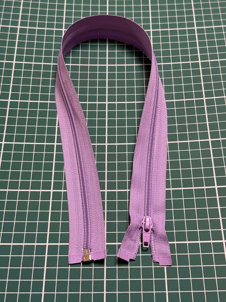 Молния Спираль , замок автомат, цвет светло-фиолетовый, 40 см, цена за 1 штуку.