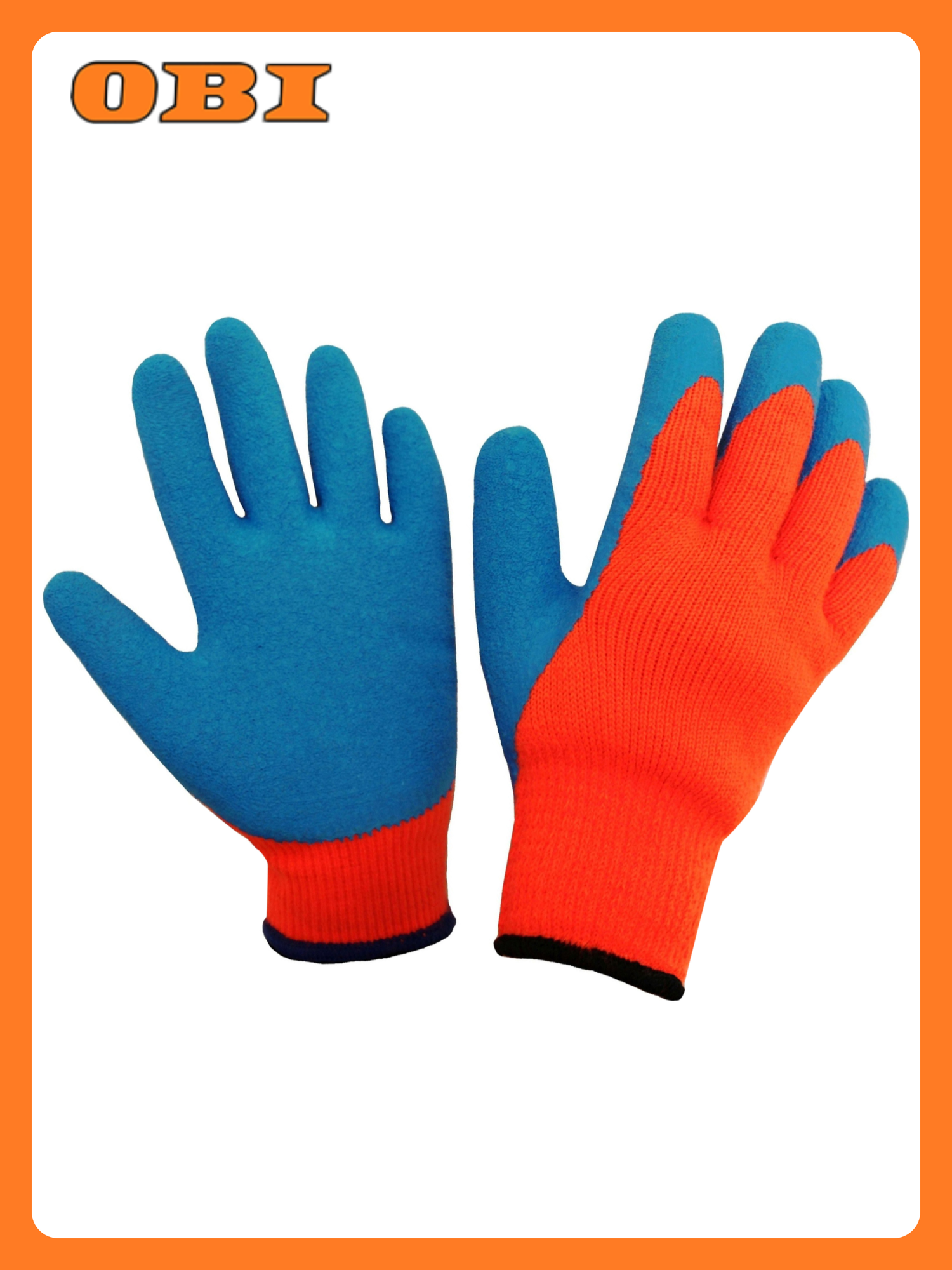 Перчатки СВС Рубифрост, вязаные, акрил, латекс, до -30°C, синие