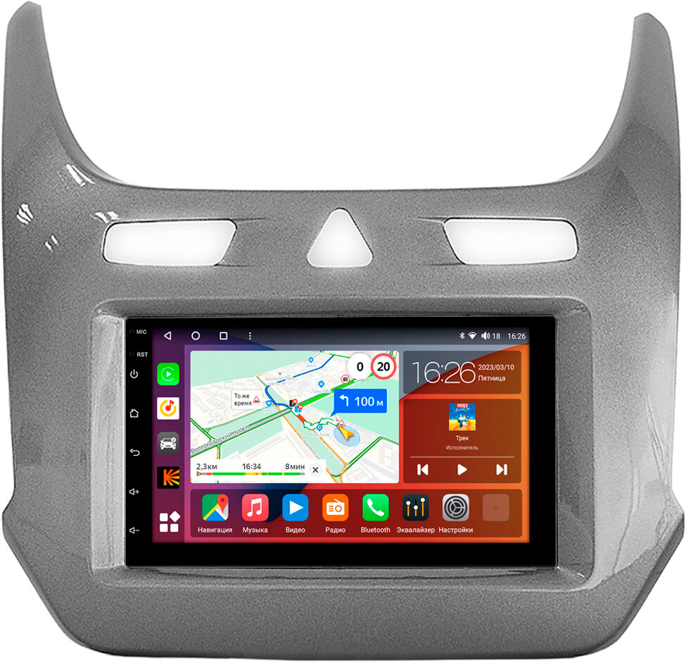 Штатная магнитола Chevrolet Cobalt 2 2011-2024 Canbox EVO 5822-RP-11-715-210 Android 14 (4G-SIM, 8/256, DSP, QLed, AI, 360) (173х98)