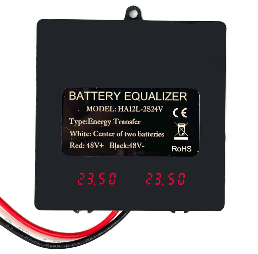 HA12L-2S24V Балансир батареи Эквалайзер 2x24V Балансир батареи с ЖК-дисплеем для 2*24V свинцово-кислотной батареи LiFePo4 литиевый