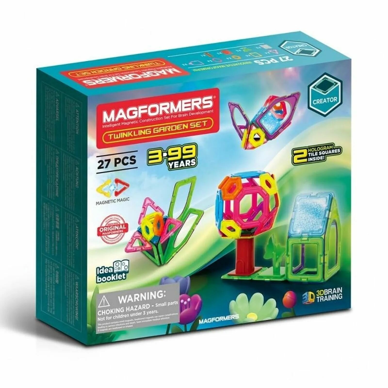Конструктор Magformers Creator- Магнитный конструктор Twinkling Garden, 27 деталей - Магформеры 703021