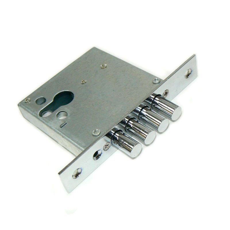 Корпус врезного замка 2514-Ц-4Р Верхний 4 ригеля d-12мм, без мц (2 крепотверстия ЗВЦ-12 Сенат)