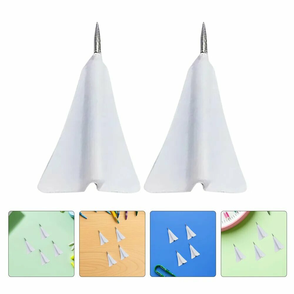 Белые декоративные кнопки в форме самолета из абс и металла для офисных досок, 18 штук