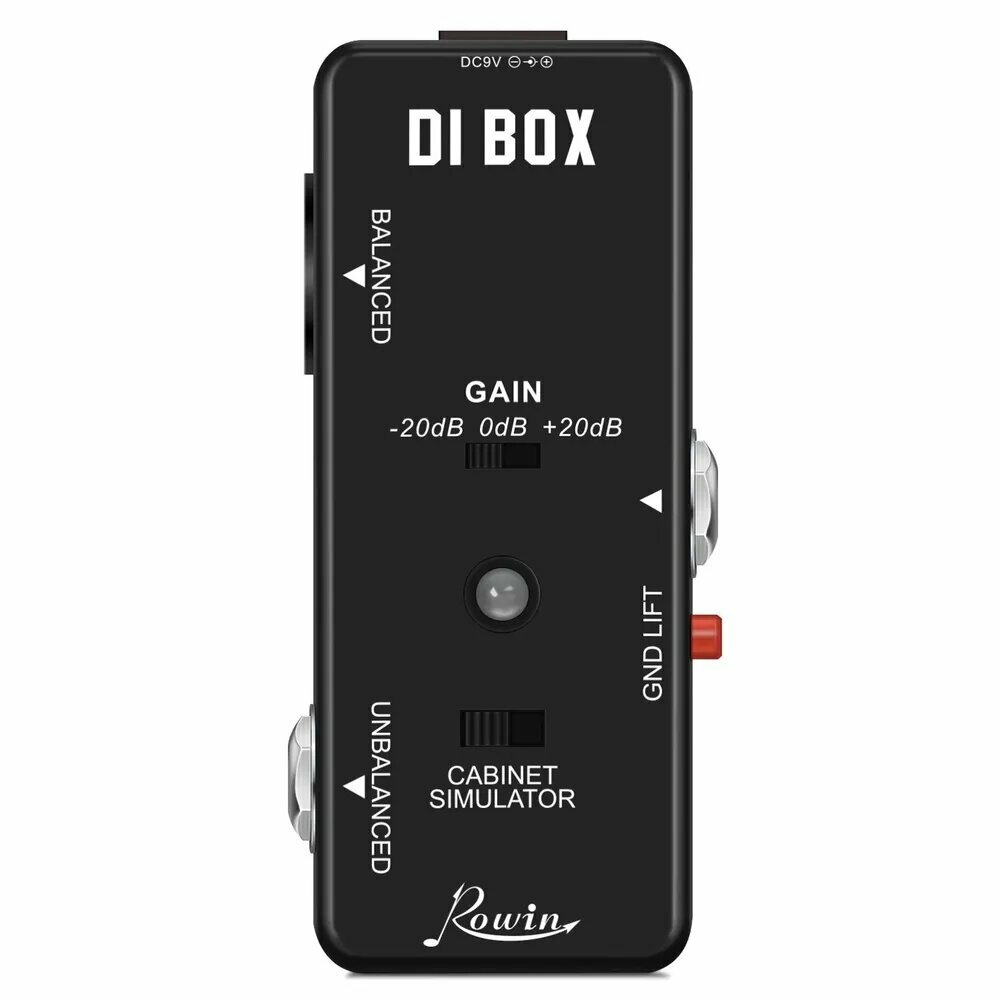 ROWIN LEF-331 DI BOX Прямая коробка эффект гитары педаль подлинного шунтирования