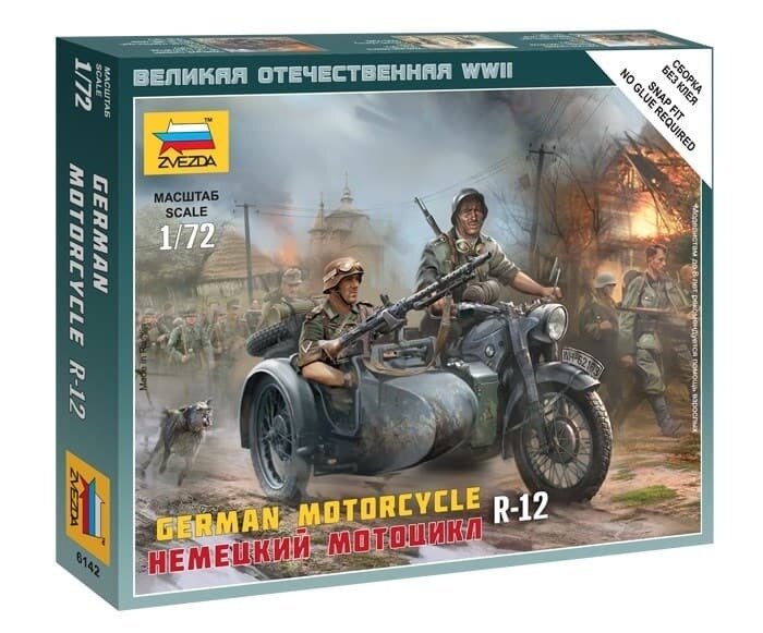 Сборная модель Немецкий мотоцикл R-12 Звезда